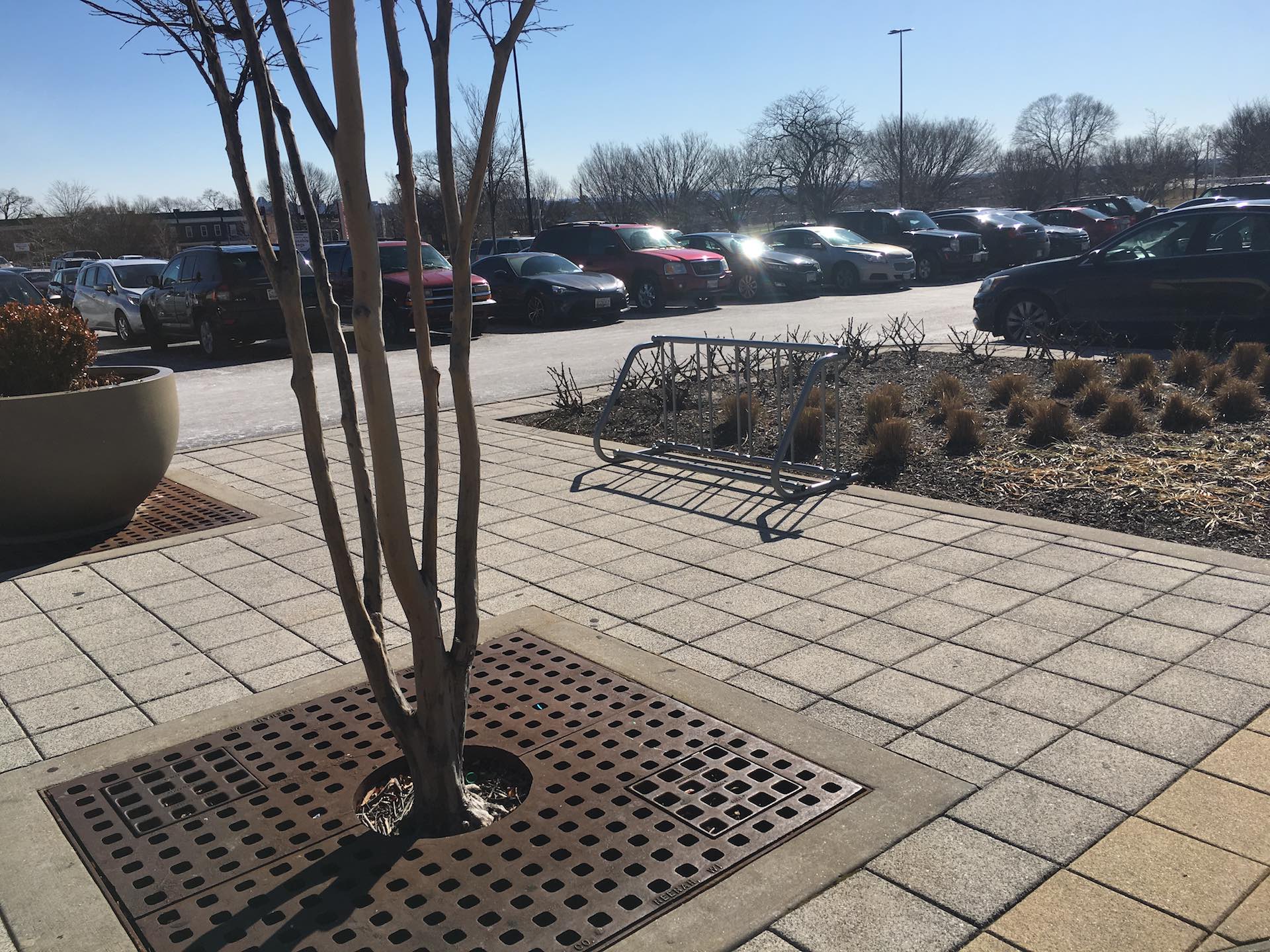 New bike rack at Mondawmin Mall – Auchentoroly Terrace